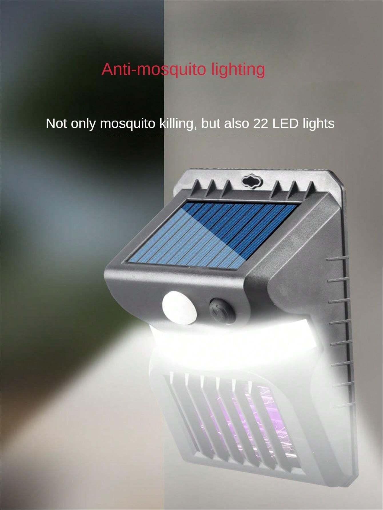 Una lámpara LED asesina de mosquitos con energía solar; trampa para ...