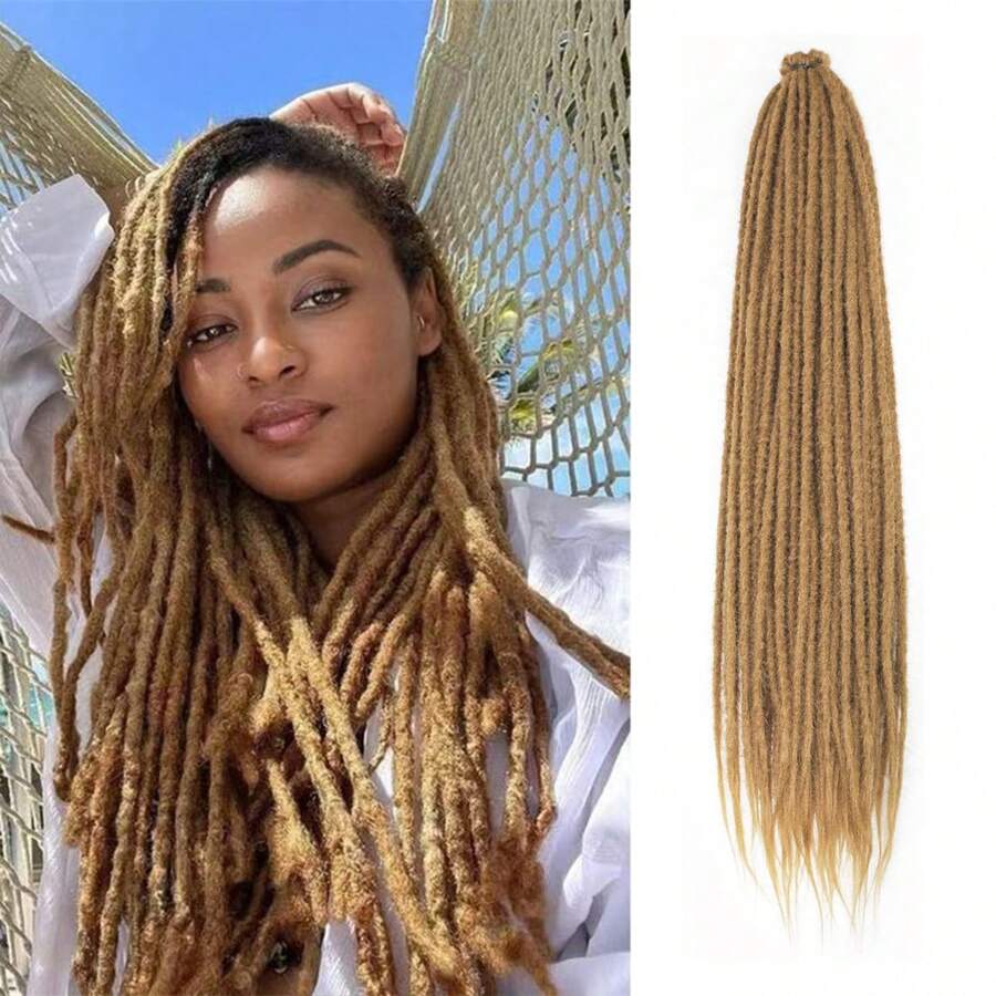 22 Inch Dreadlocks Extensions Goddess Locs Crochet Hair For Women 10 ...