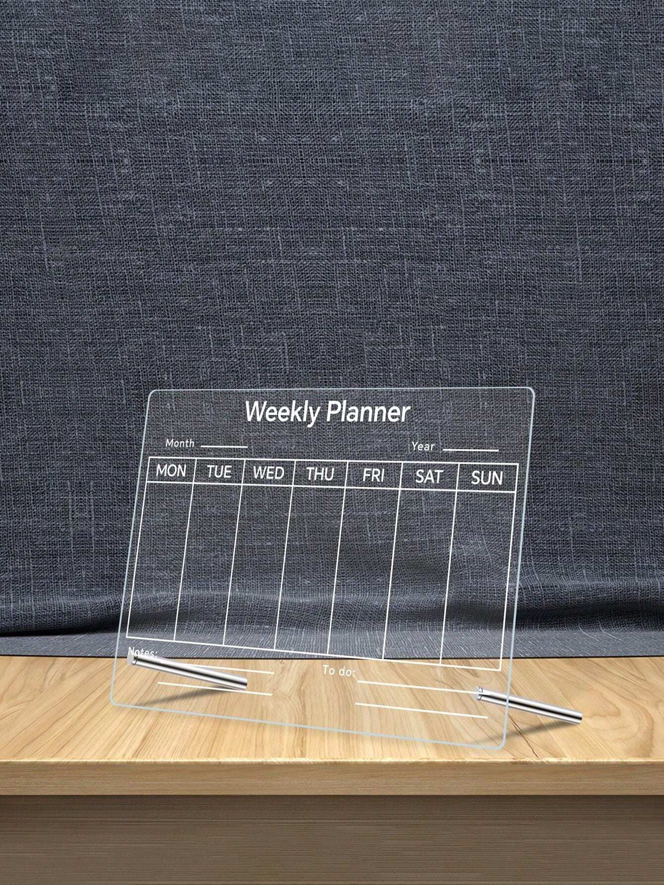 A Set Of Acrylic Desk Decoration That Can Be Used As Writable Memo Pad ...