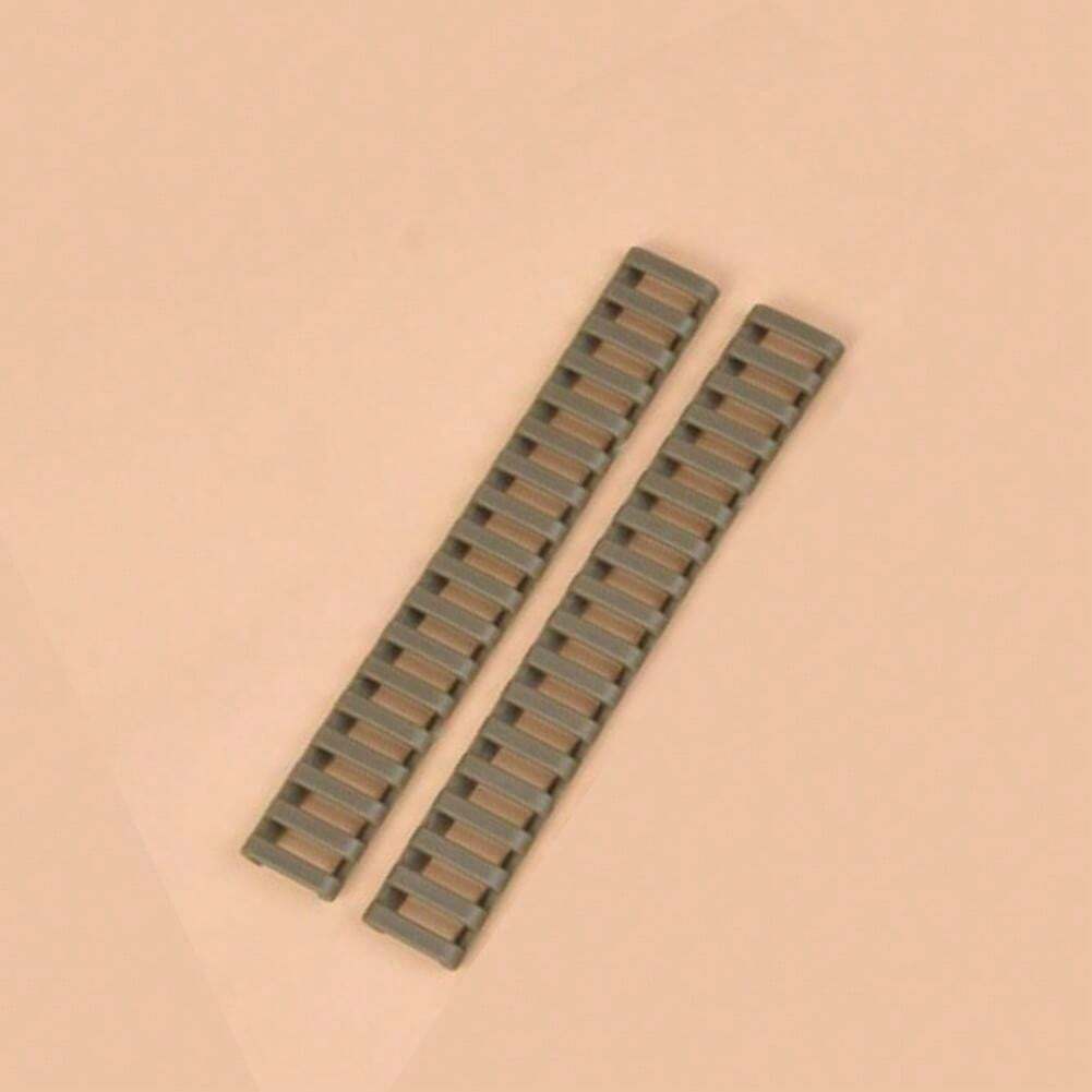 2PCS Rail Covers Handguard Ladder Airsoft Rail Cover Plastic Fish Bone ...