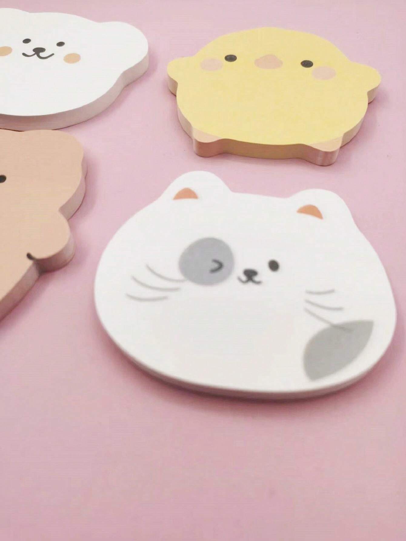 Cartoon Animal Shape Sticky Notes Randomly 1 This Student's First ...