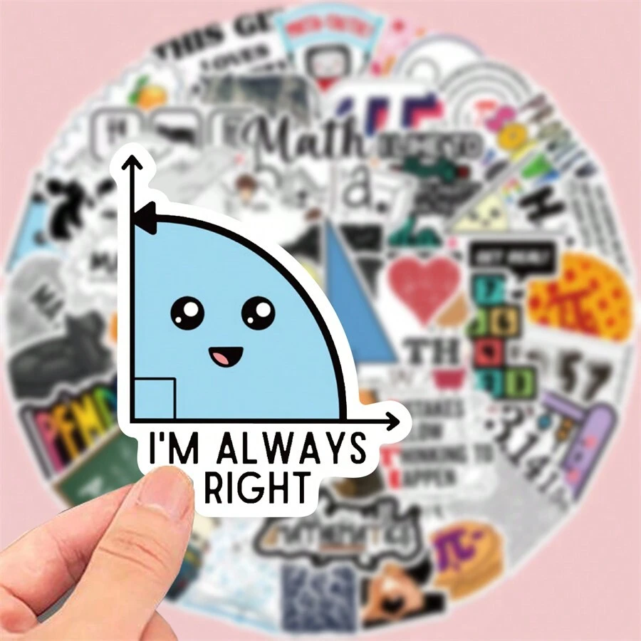 50 Mathematical Formulas Stickers Gift To Mathematics Enthusiasts DIY ...