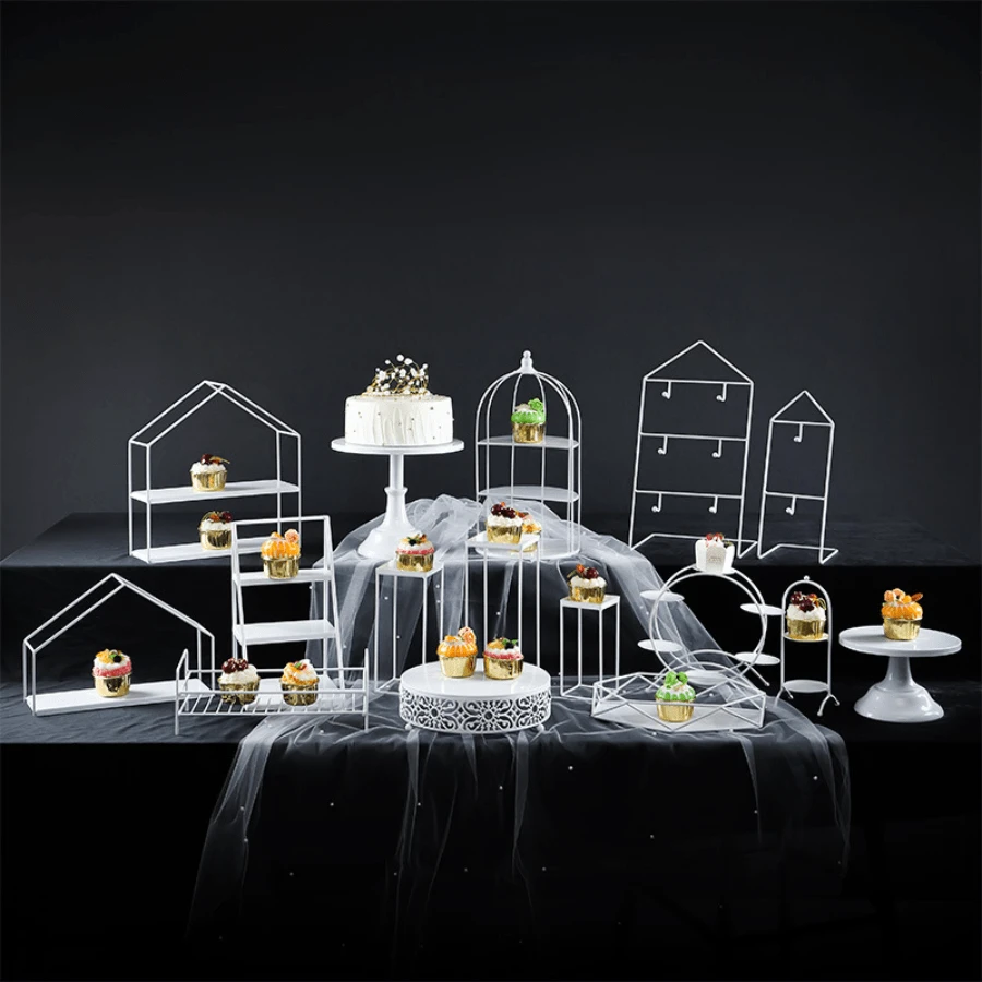 Wedding Decoration Dessert Table Set Afternoon Tea Snack Plate Cake ...