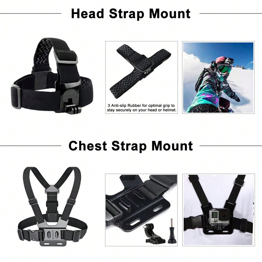 Set de Accesorios para GoPro Para GoPro Hero11 10 9 8 7 6 5 4 Soporte ...