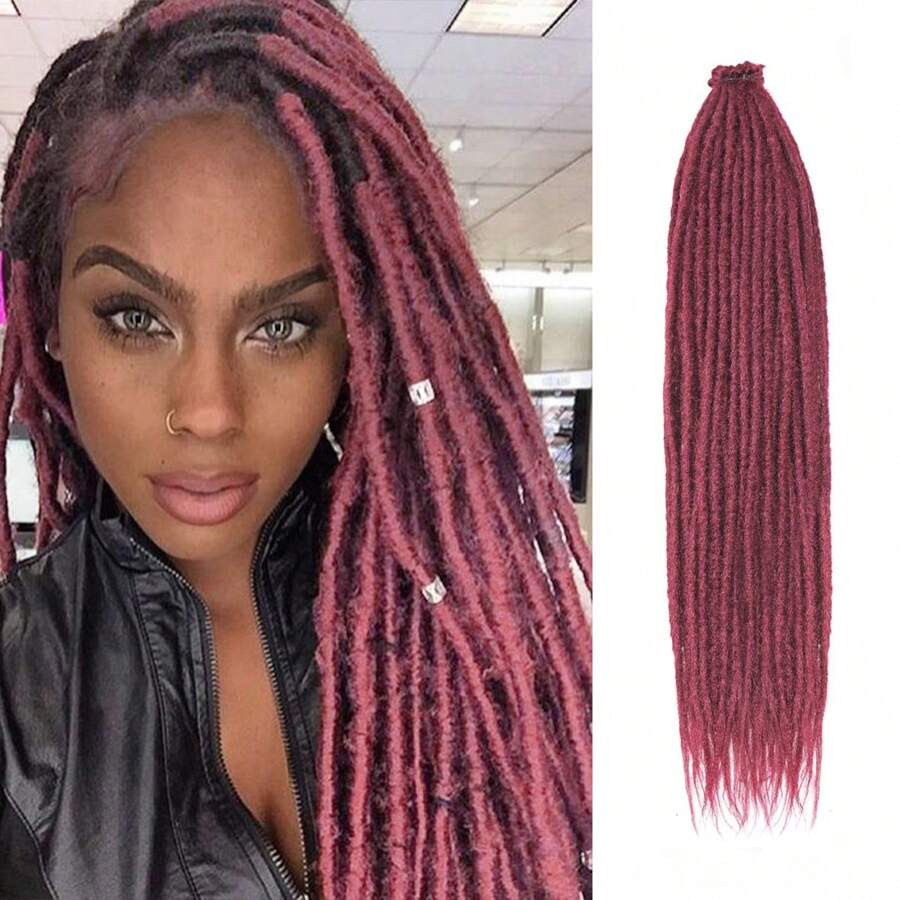 22 Inch Dreadlocks Extensions Goddess Locs Crochet Hair For Women 10 ...