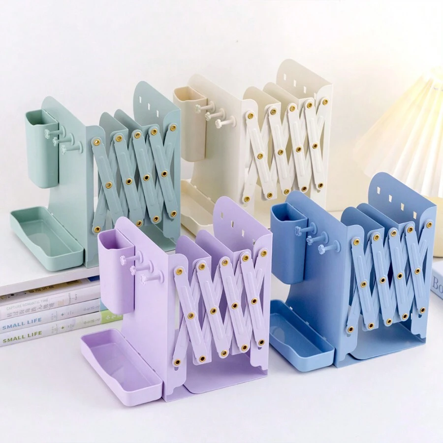 1pc Simple Desktop Folding Book Stand With Extensible And Retractable ...