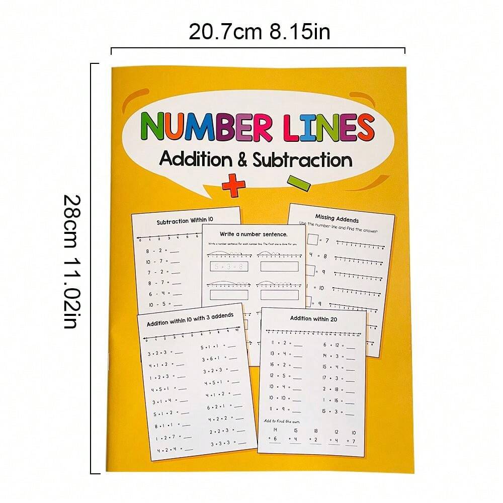 Math Addition & Subtraction Within 20 Workbook For Kids Preschool ...