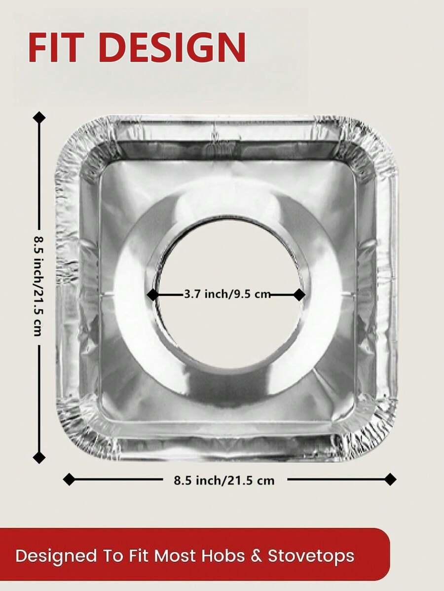 10pcs Thickened Disposable Aluminum Foil Gas Stove Oil Splash Guard ...