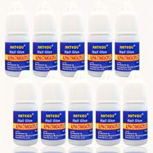 MAGIC ARMOR 10 Bottles Super Strong Nail Glue For Acrylic Nails, Super ...