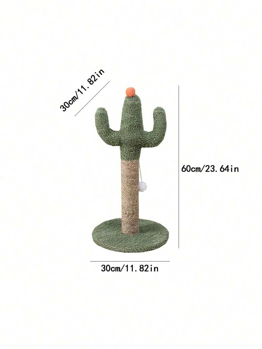 One-Piece Cactus Style Cat Tree With Stable Base Platform, High Jumping ...