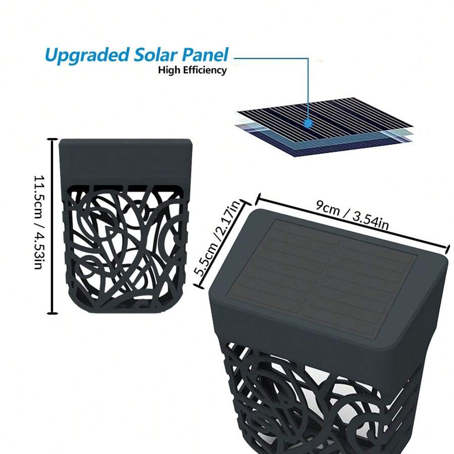 Solar Fence Lights Outdoor, Waterproof Solar Deck Lights Solar Step ...