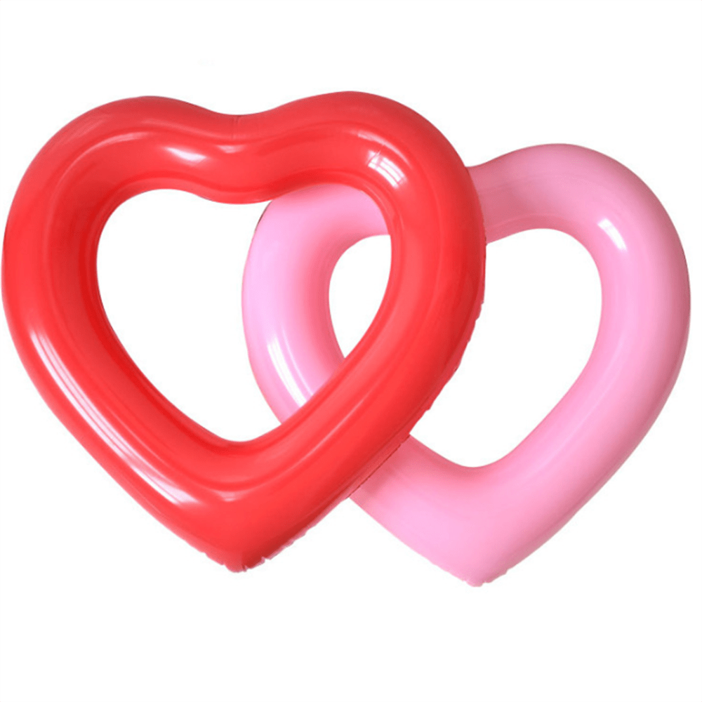 Inflatable Heart Shaped Swimming Ring 47-Inch,Adult Swimming Ring In ...
