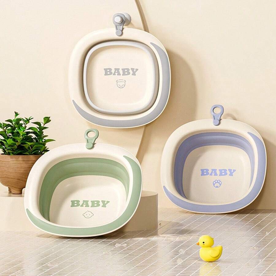 1pc Foldable Infant Face Washing Basin, Portable Kids Butt Washing ...
