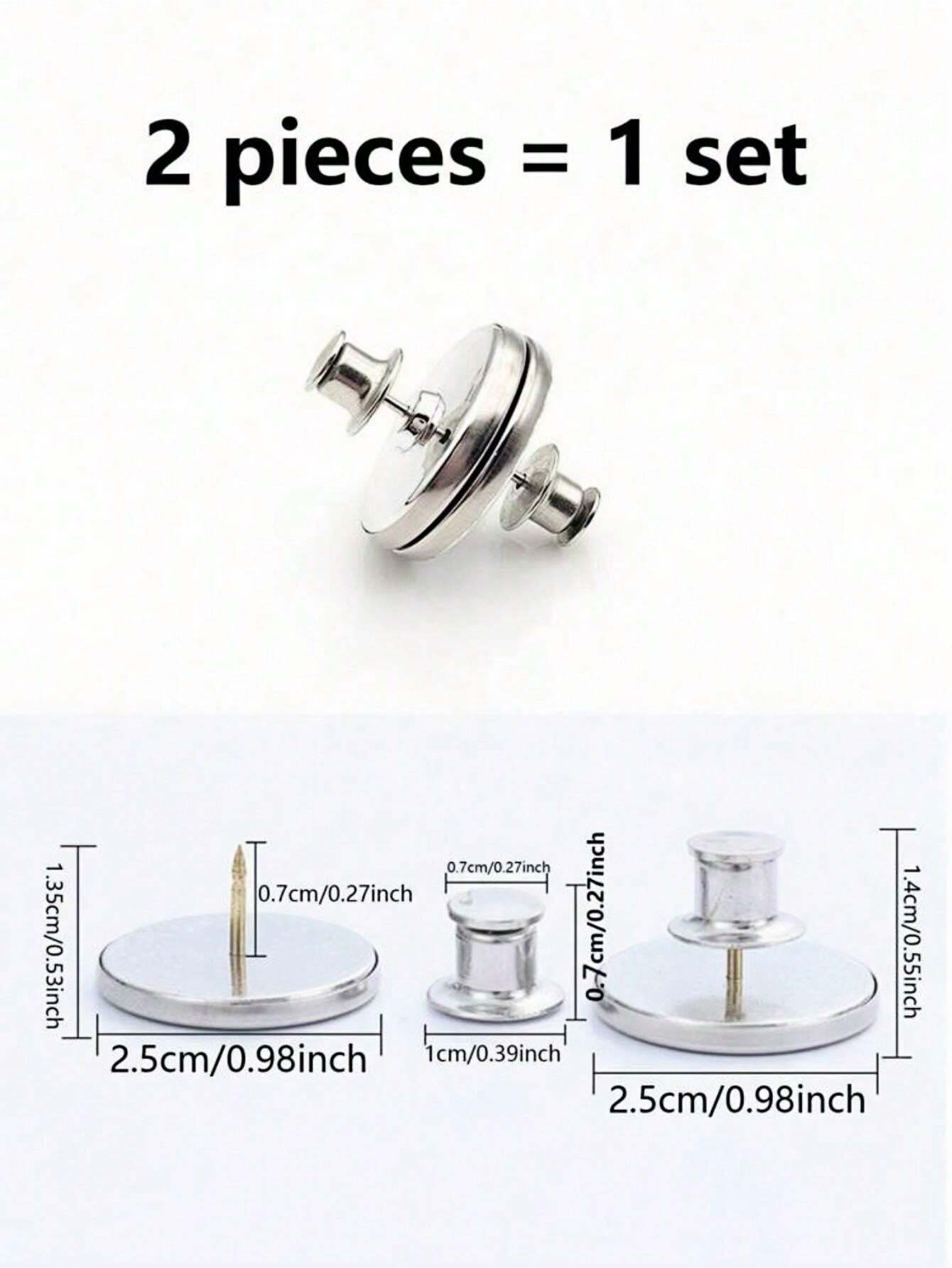 2 Pcs/Set Simple Round Magnetic Curtain Fasteners Alloy Curtain ...
