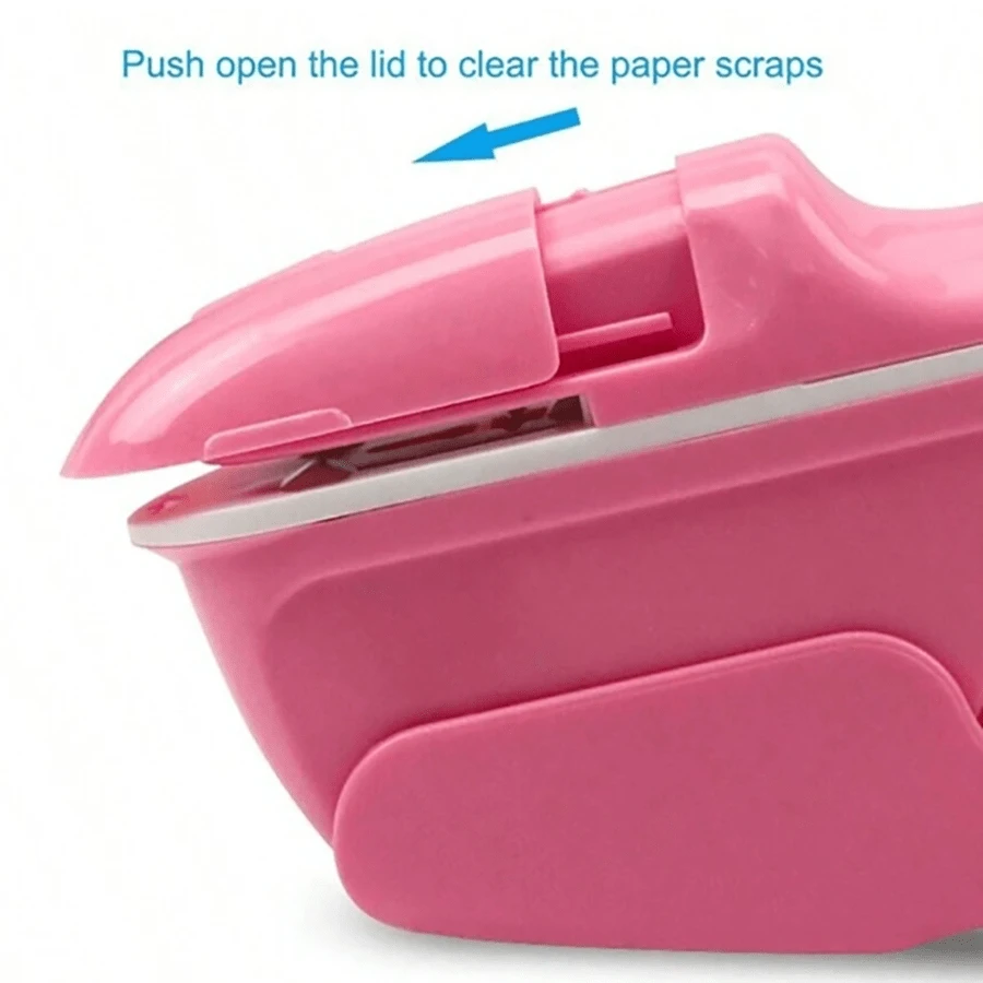 1pc Pink Stapleless Stapler - Safe And Convenient Paper Binding ...