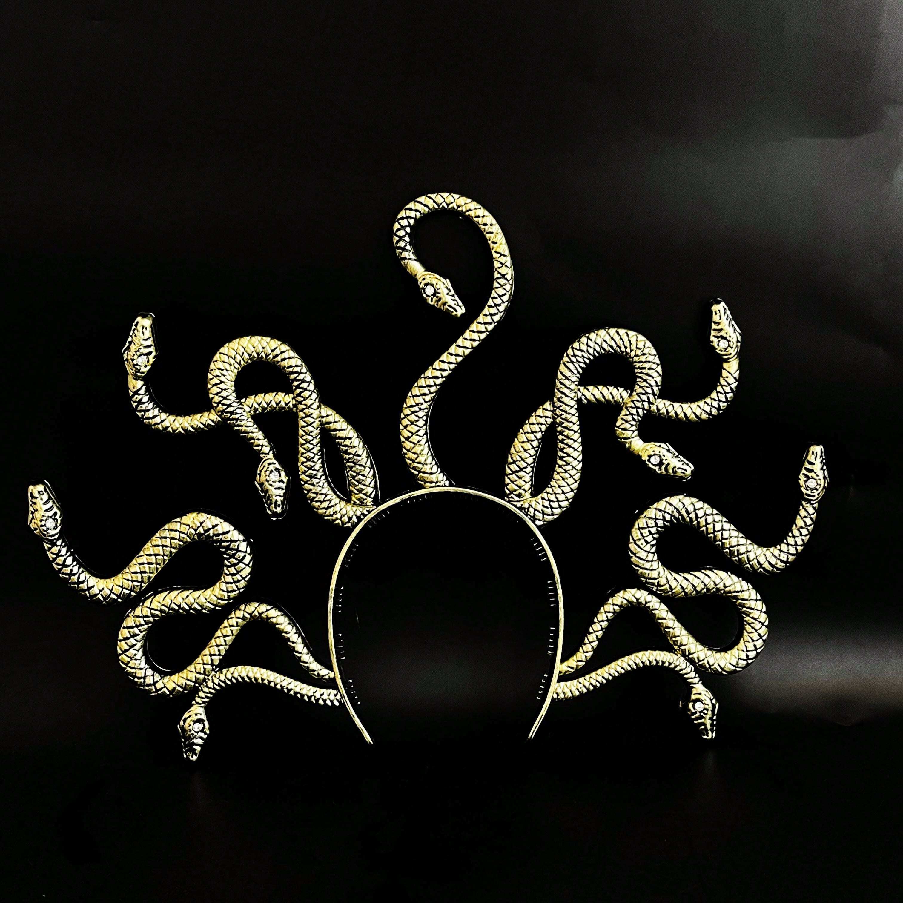 A Scary Medusa Snake Headband For Cosplay In 4 Colors, Halloween Party ...