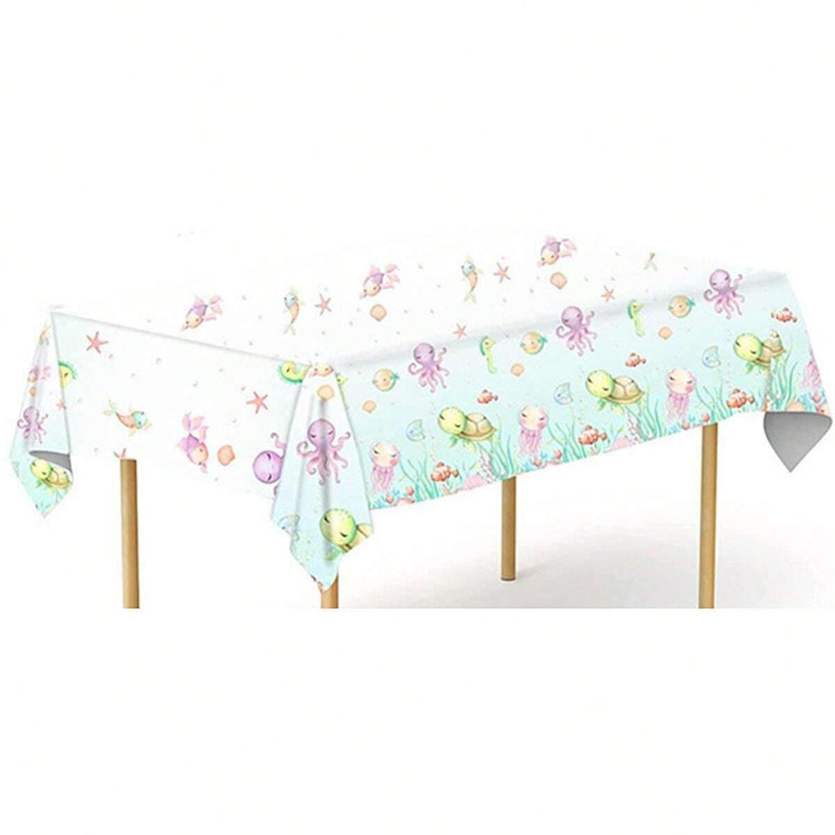 Mantel Oceánico Primavera-Verano con Tortugas Marinas, 1 pieza de ...