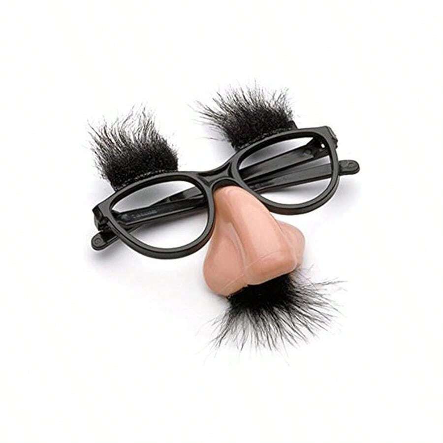 5Pcs-Pack Funny Disguise Glasses With Nose, Eyebrows And Moustache ...