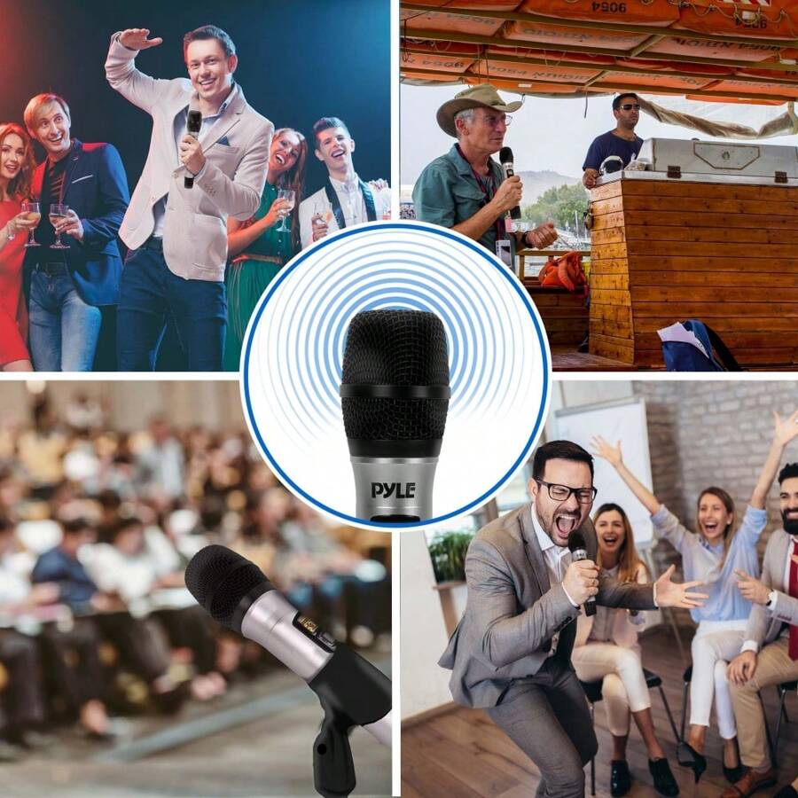 Professional UHF Handheld Microphone - Pro Audio Wireless Mic ...