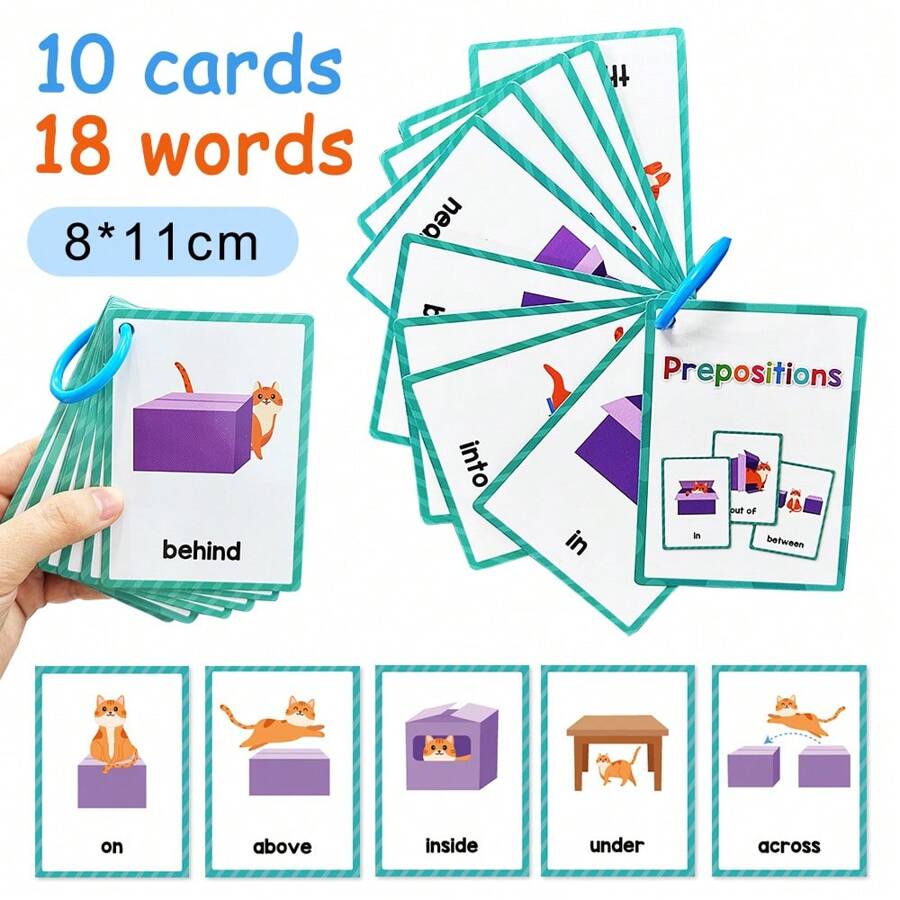 Flash Cards Family Preschool Education Children Learn English Word ...