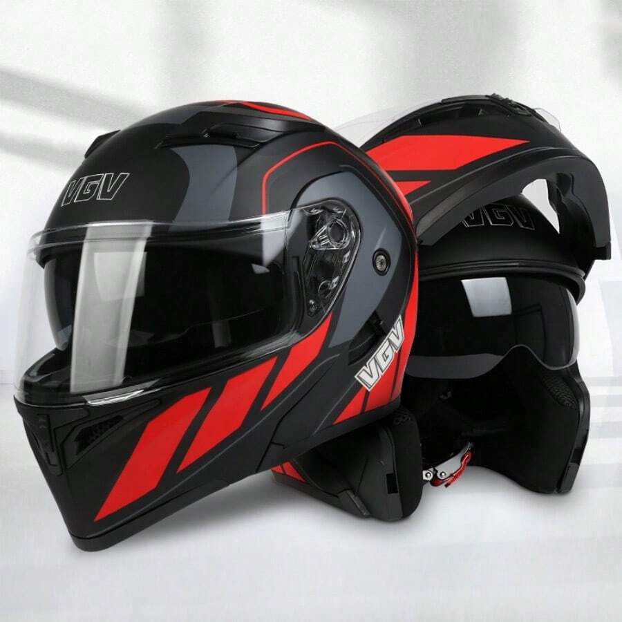 VGV Faceless Helmet, Motorcycle Helmet, Four Seasons Bluetooth Riding ...