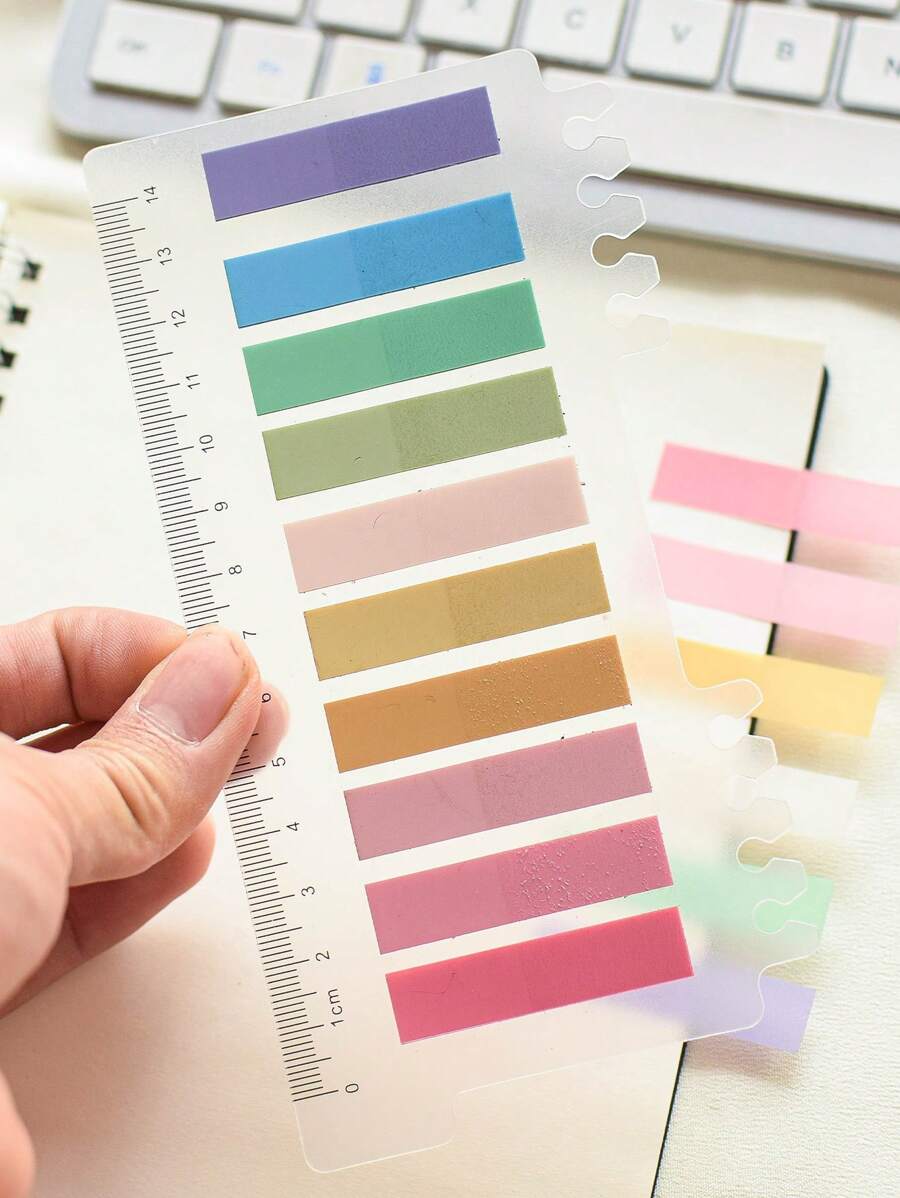 200 Sheets Of 1 Style European Retro PET Sticky Notes With Morandi ...