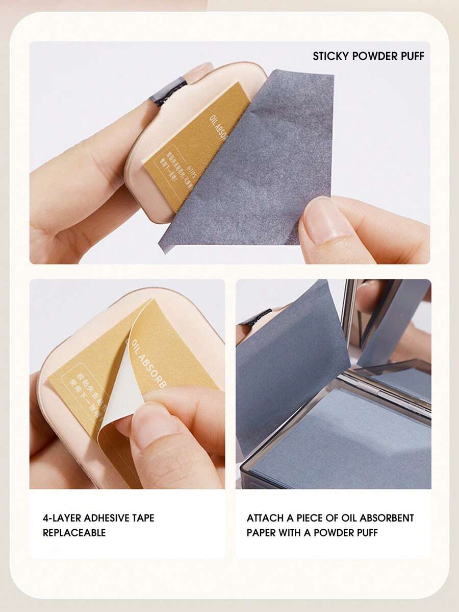 Portable Oil Absorbing Papers With 100 Sheets Per Box, Including Puff ...
