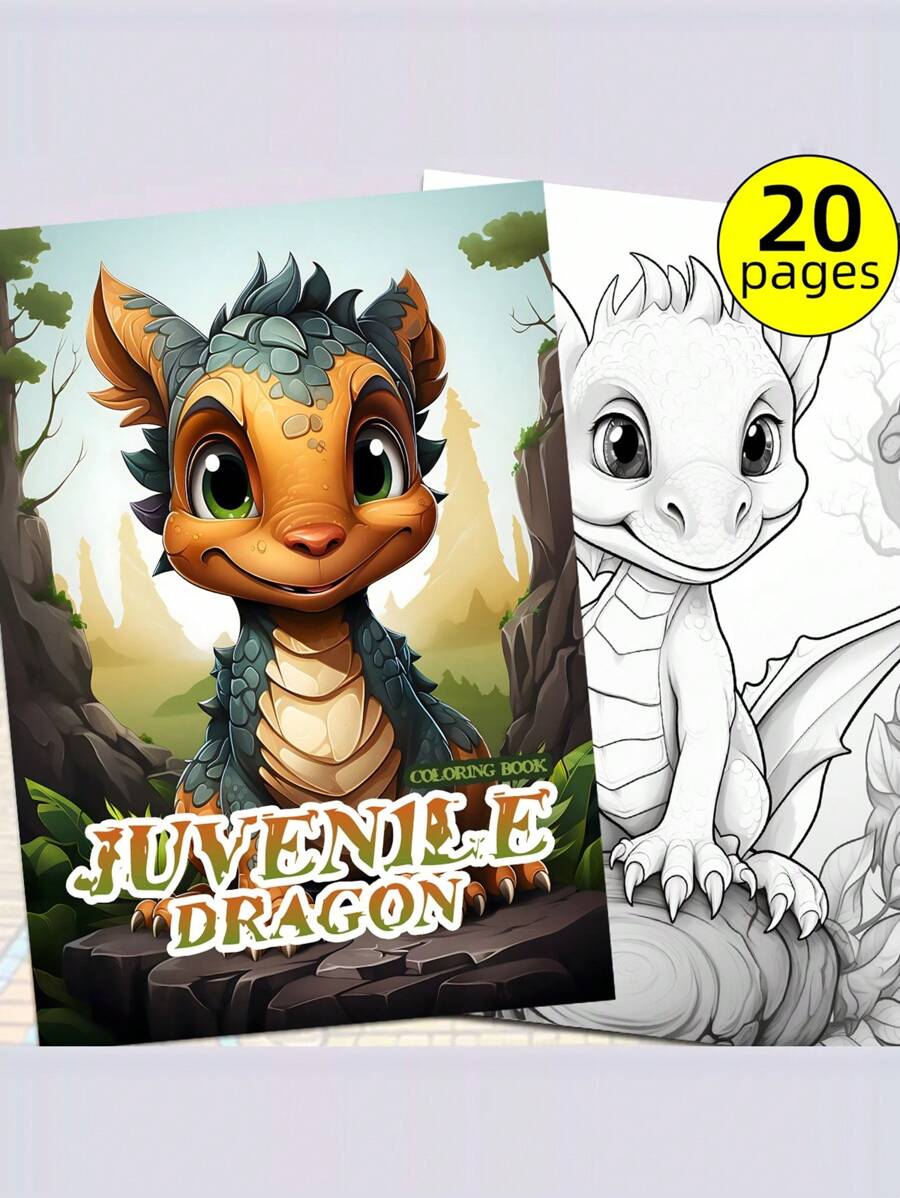 1 Book 20 Pages Coloring And Drawing Book Animal Series Coloring Book ...