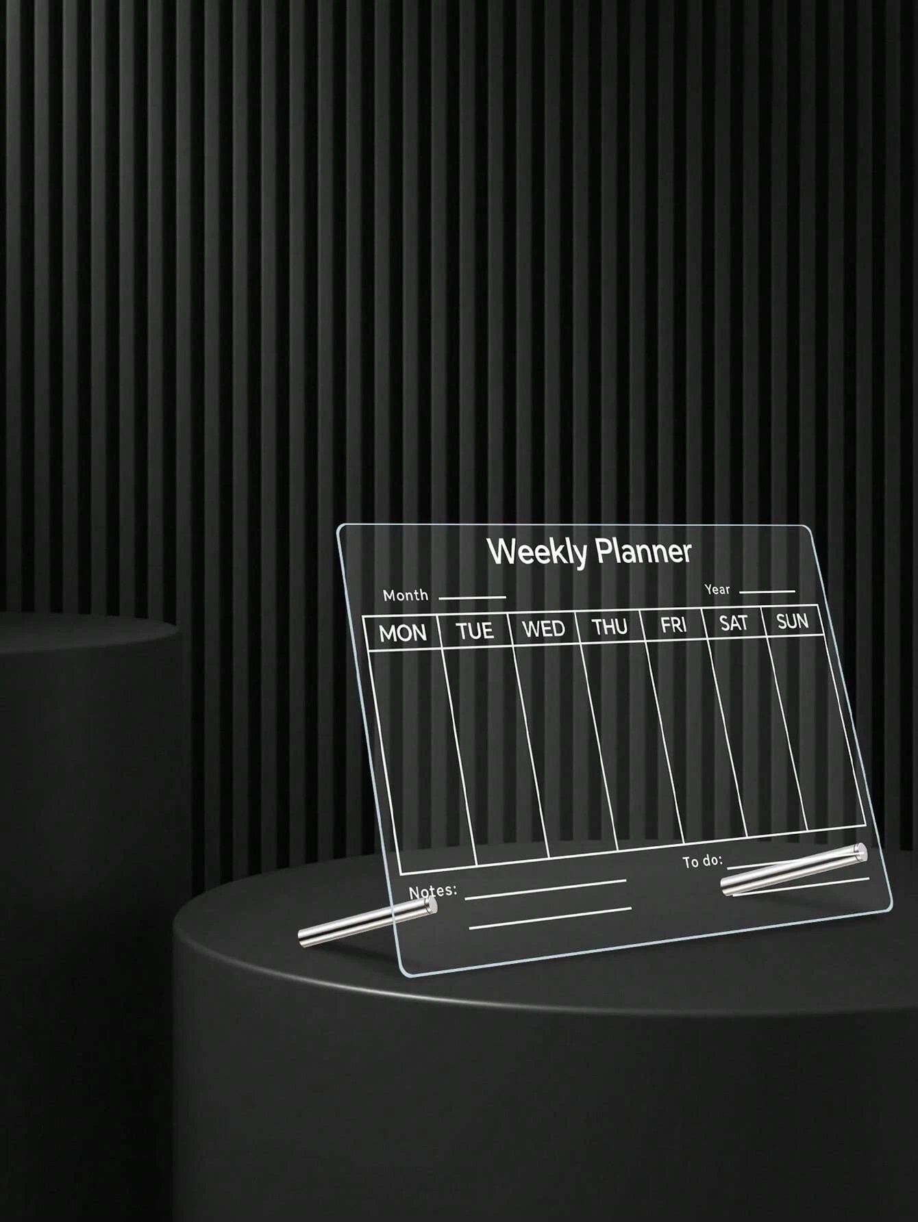 A Set Of Acrylic Desk Decoration That Can Be Used As Writable Memo Pad ...