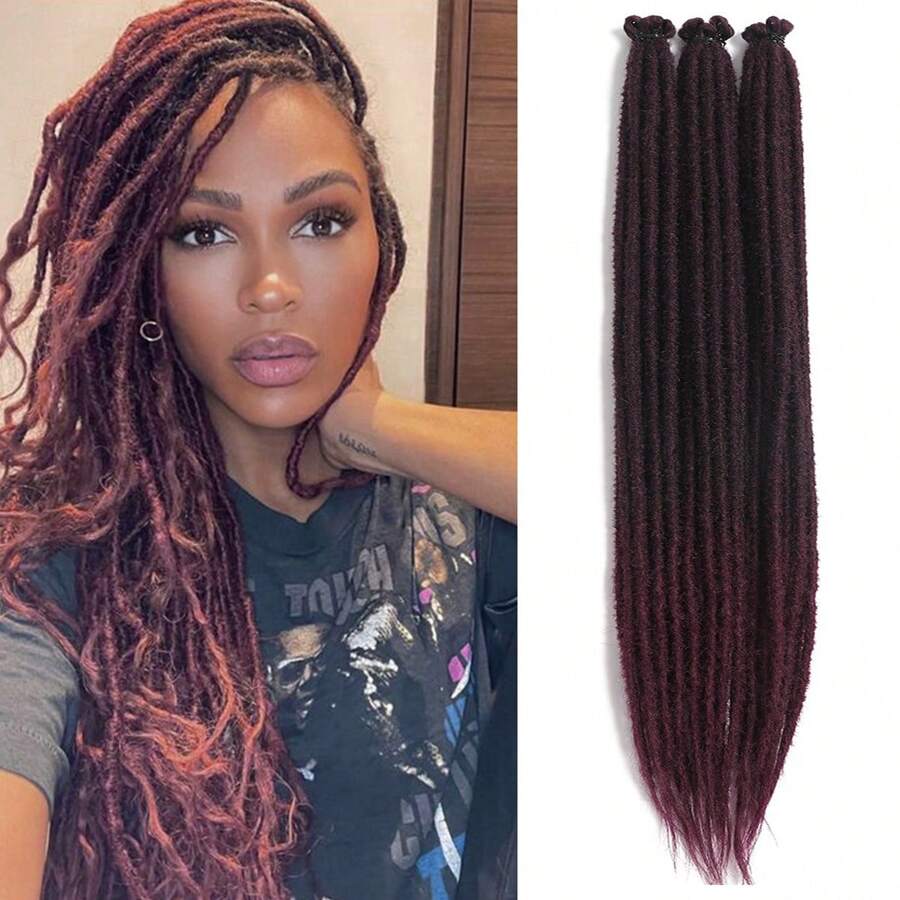 22 Inch Dreadlocks Extensions Goddess Locs Crochet Hair For Women 10 ...