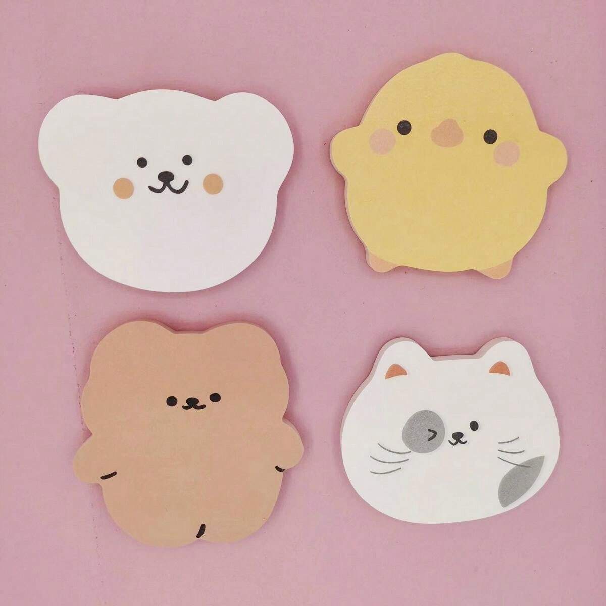 Cartoon Animal Shape Sticky Notes Randomly 1 This Student's First ...