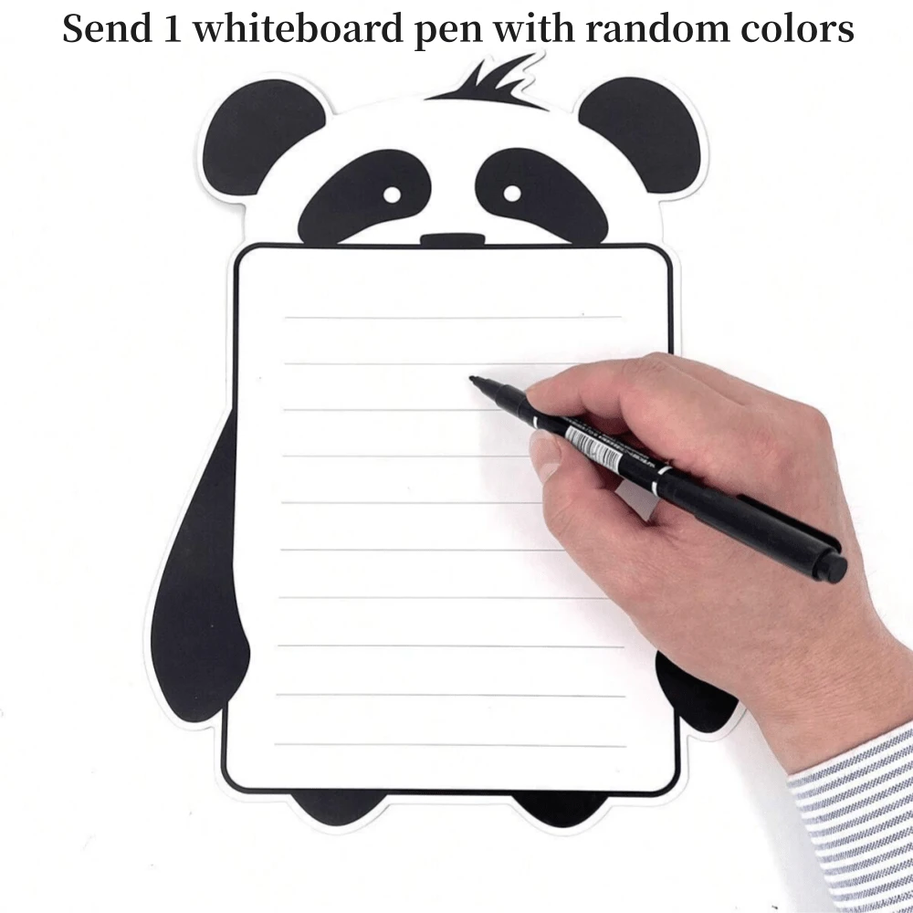 Cartoon Panda Magnetic Refrigerator Sticker Magnetic Soft Memo Message ...