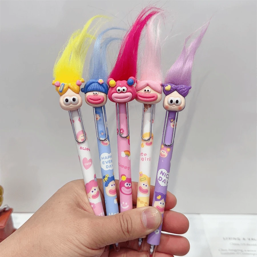 1pc Internet Celebrity Fried Hair Gravity Gel Pen Cute Creative Sticky ...
