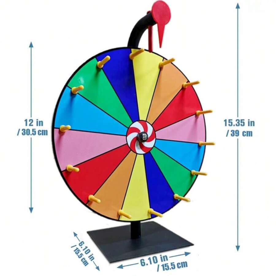 Rueda giratoria de premio de 12 pulgadas - Soporte resistente, con ...