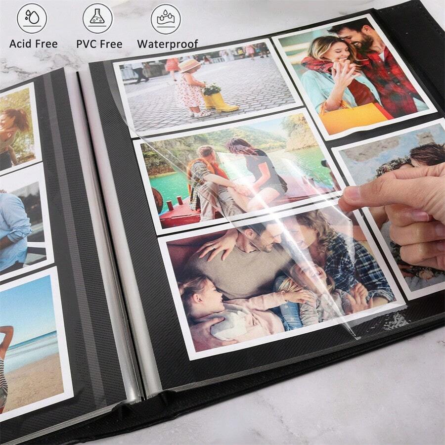 RECUTMS Photo Album Self Adhesive, Magnetic Self-Stick Scrapbook Album ...