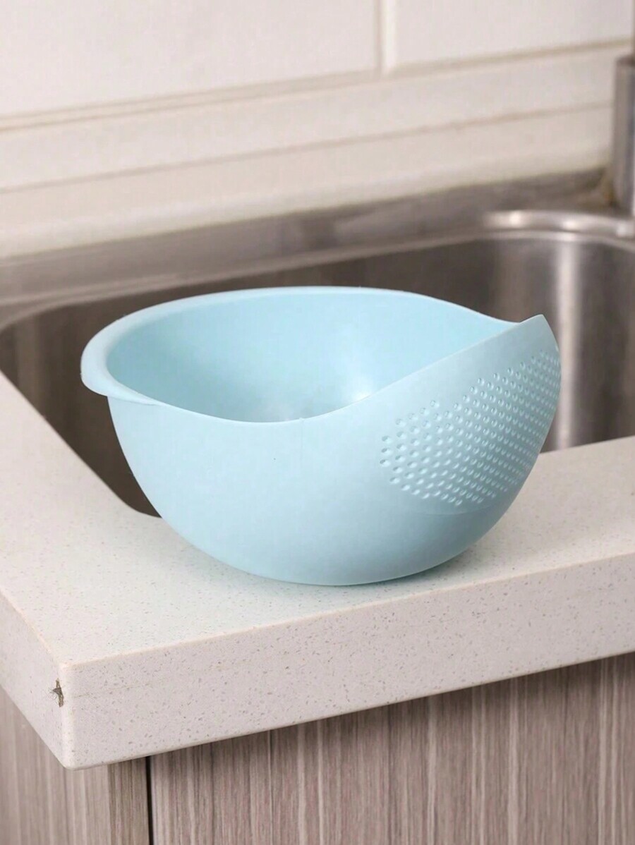 1pc New Washing Drain Basket Plastic Kitchen Washing Rice Sieve Multi ...