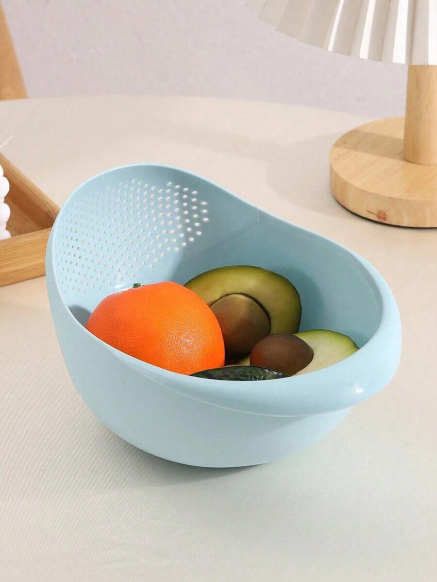 1pc New Washing Drain Basket Plastic Kitchen Washing Rice Sieve Multi ...