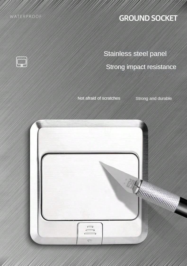 Floor Hidden Socket, American Socket, Stainless Steel Flat Socket ...