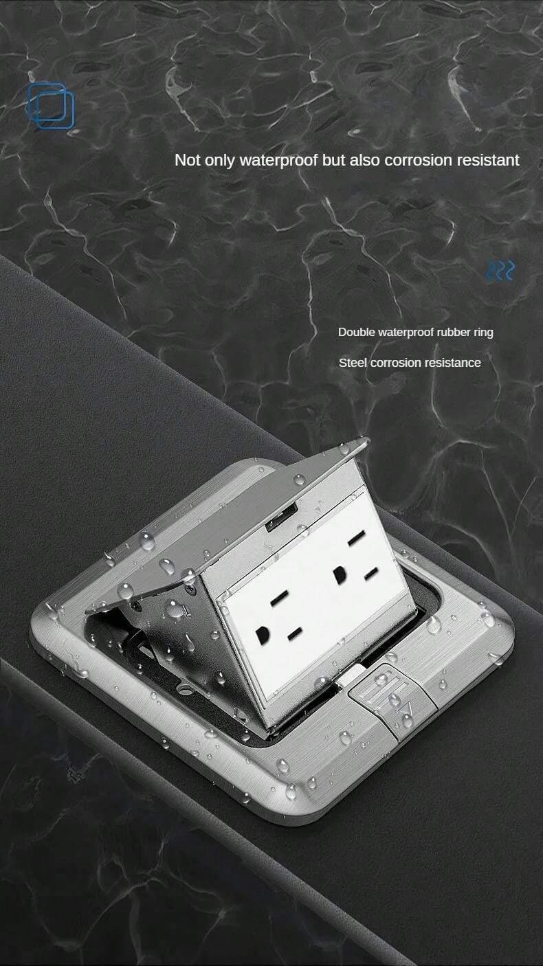 Floor Hidden Socket, American Socket, Stainless Steel Flat Socket ...