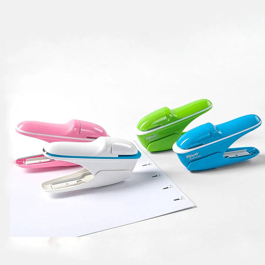 1pc Pink Stapleless Stapler - Safe And Convenient Paper Binding ...