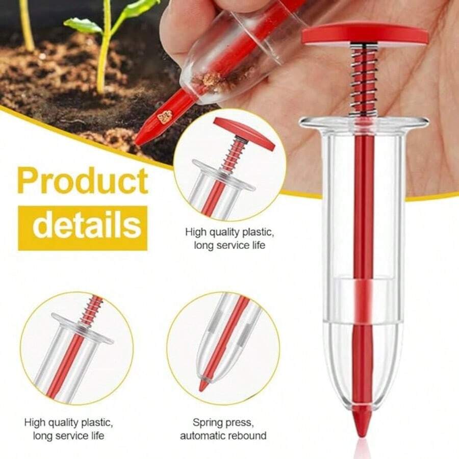 6 Pcs 2024 New Mini Seeder Set, Mini Seed Planter Tool, Including ...