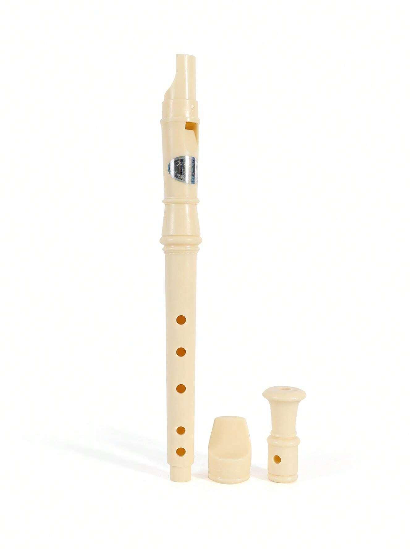 Beginner White Six-Hole Vertical Flute, Easy-To-Learn Musical ...