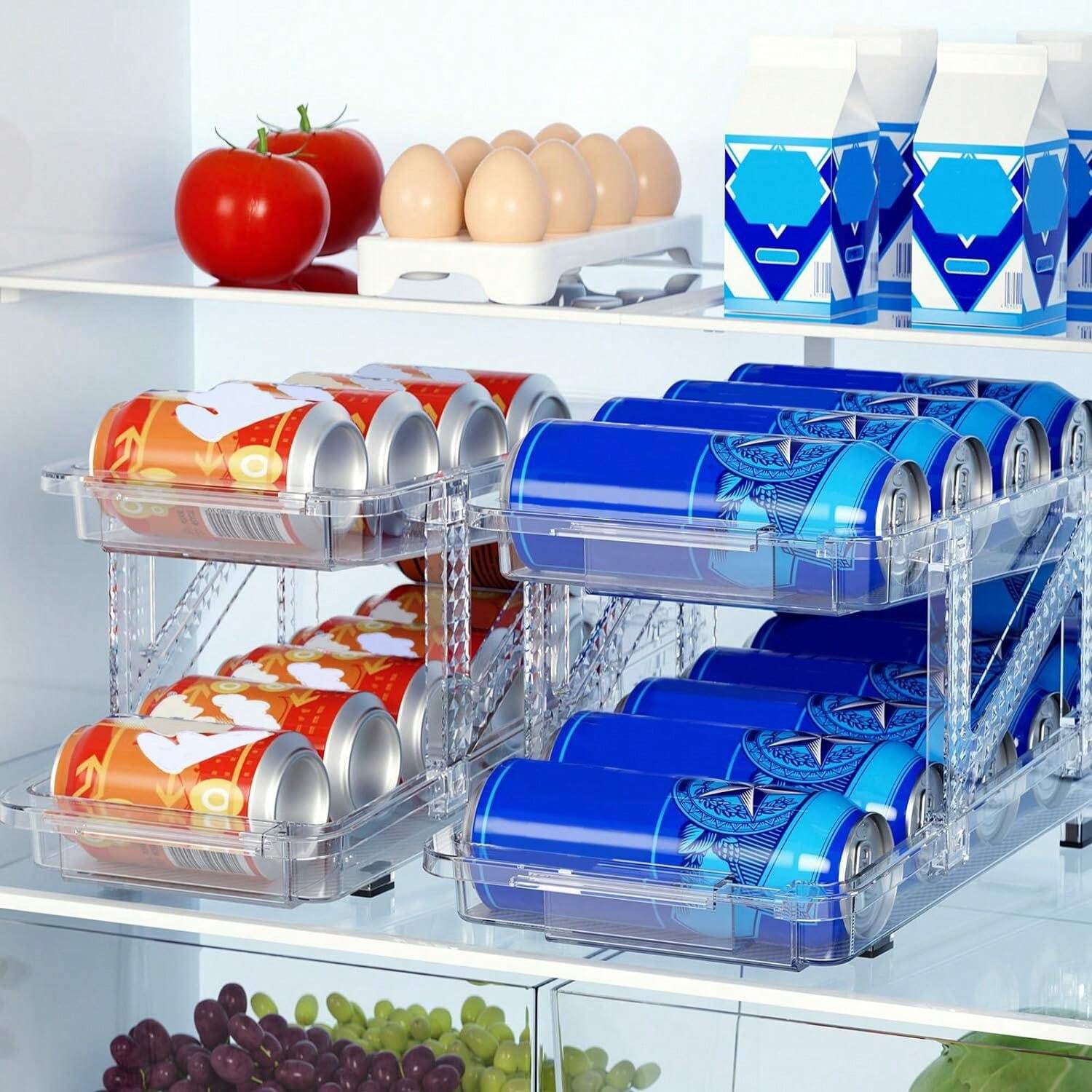 1PCS Adjustable Soda Can Organizer For Refrigerator, Cabinets ...