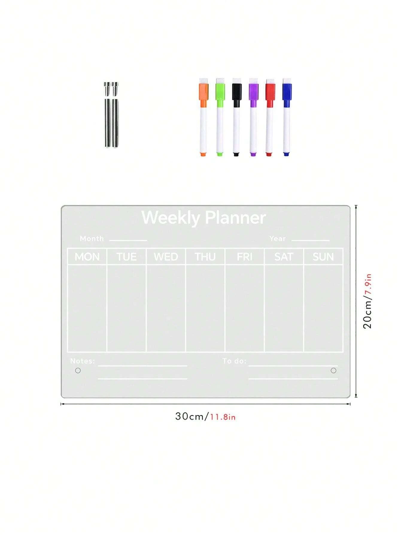 A Set Of Acrylic Desk Decoration That Can Be Used As Writable Memo Pad ...