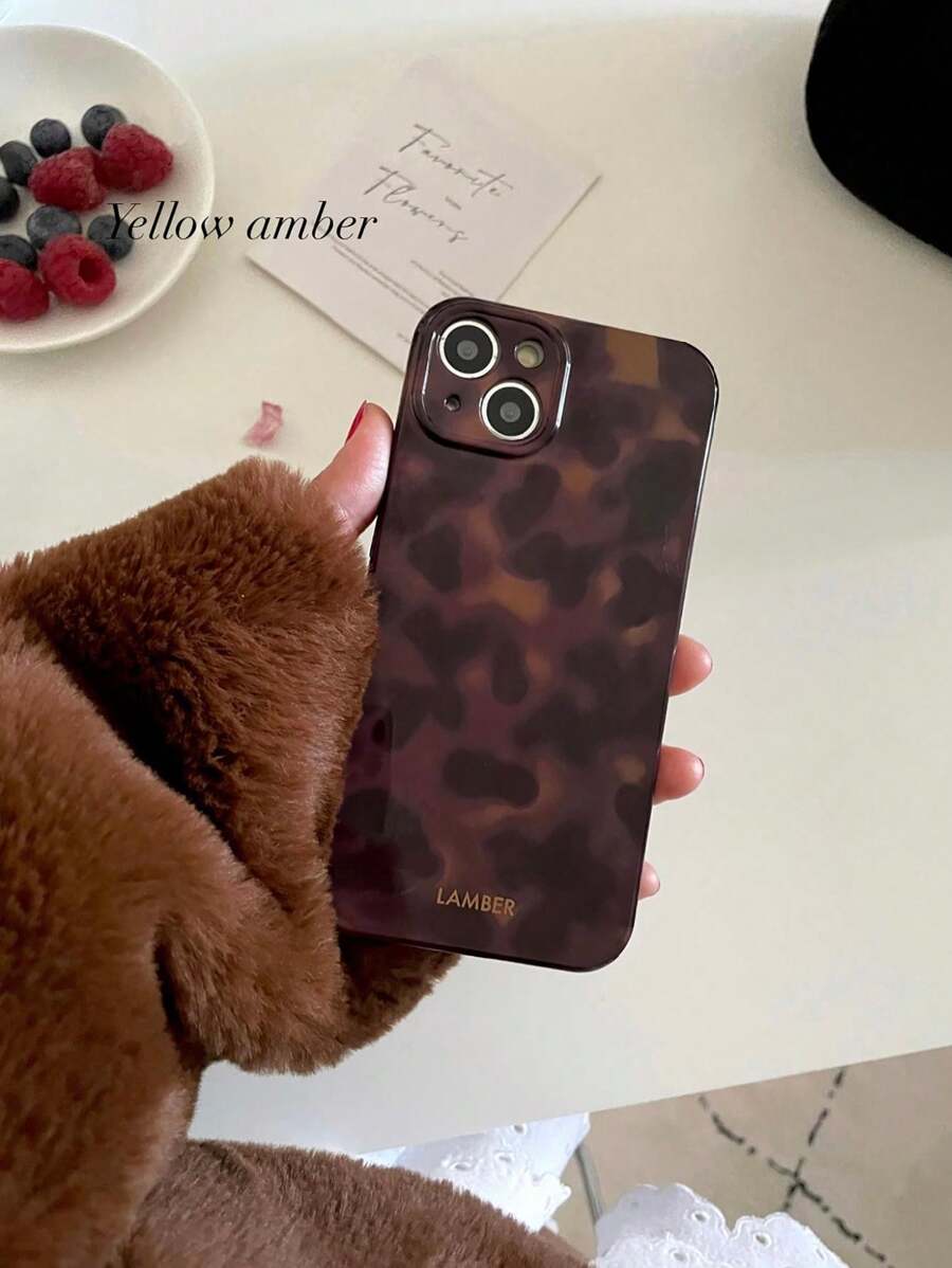 Apple Tortoise Phone Case Vintage Copper Rust Amber Color Phone Case Compatible With IPhone 16 ...