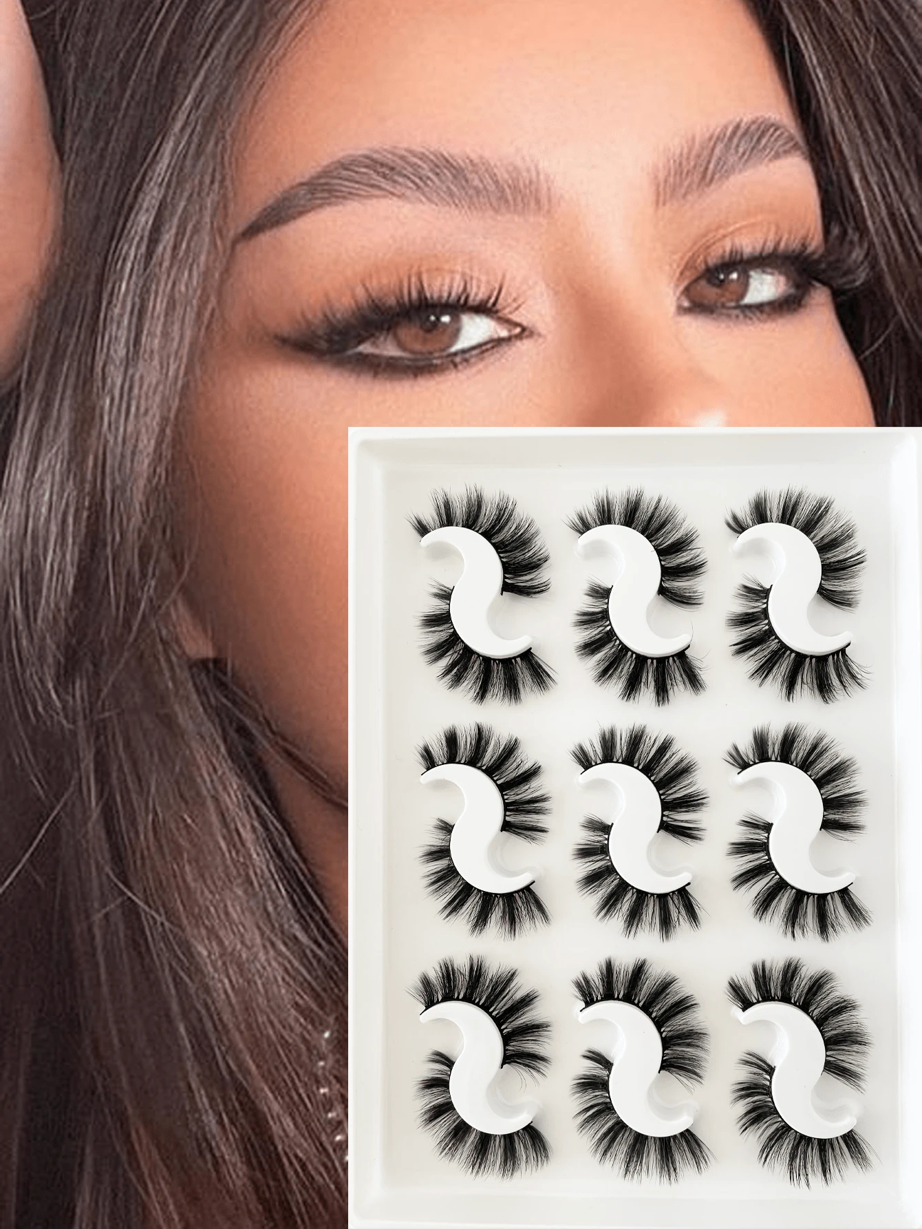 FlyOFresh 9 Paar 18mm DIY Flauschige individuelle Cluster Falsche Wimpern mit ...