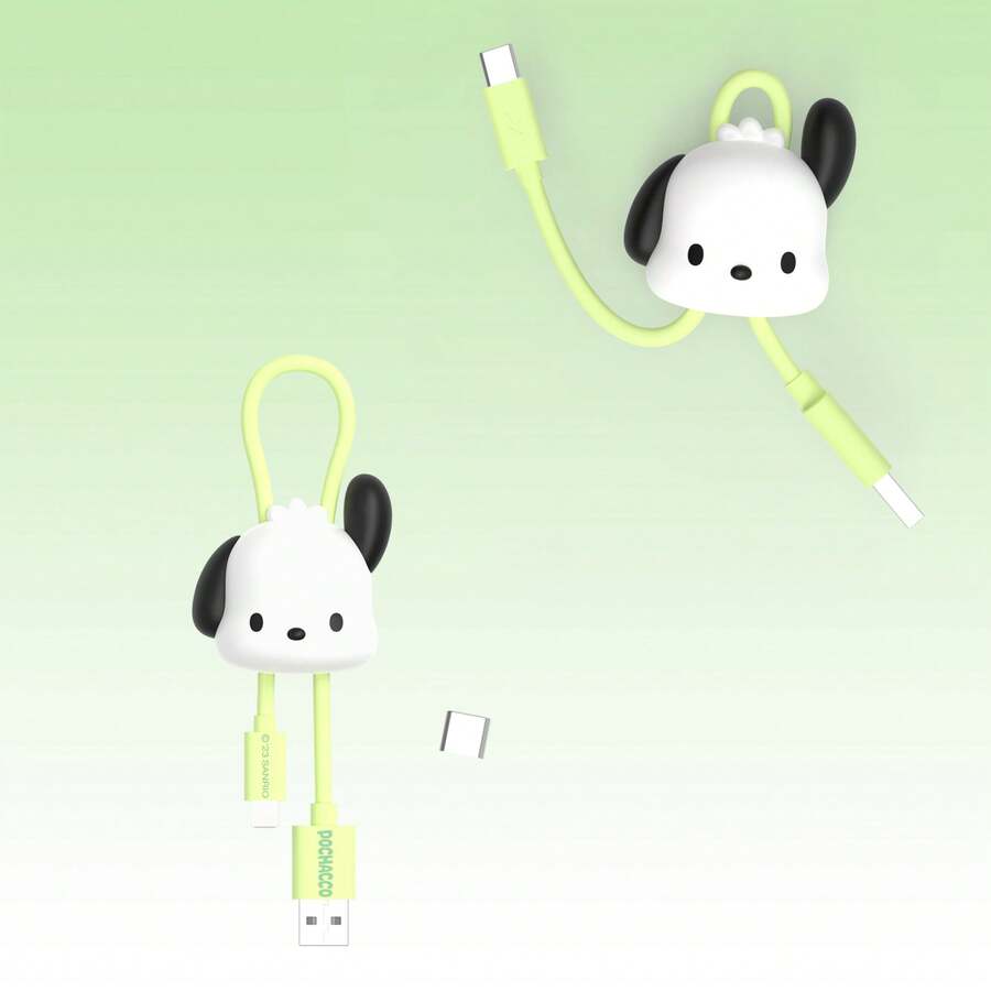 Pochacco JS-0103 Cute Type-C 30cm/11.8inch Blue Purple Green Data Cable ...