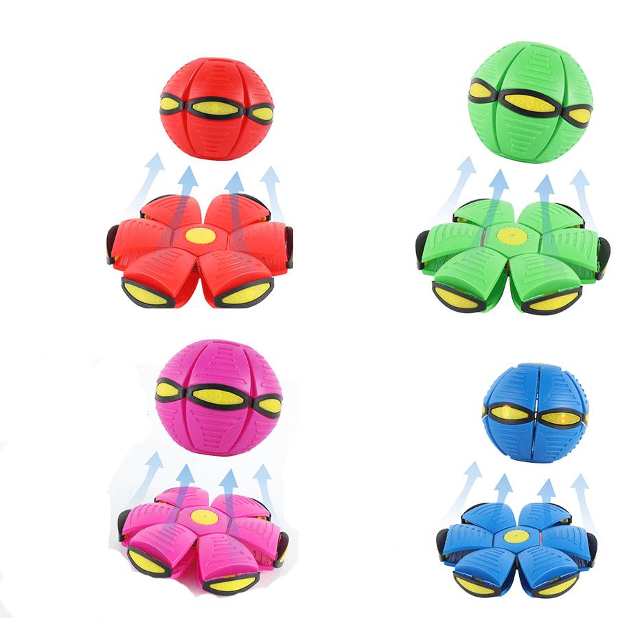 1pc Random Color Magic UFO Ball Foot Bounce Ball Flying Disc Resilient ...