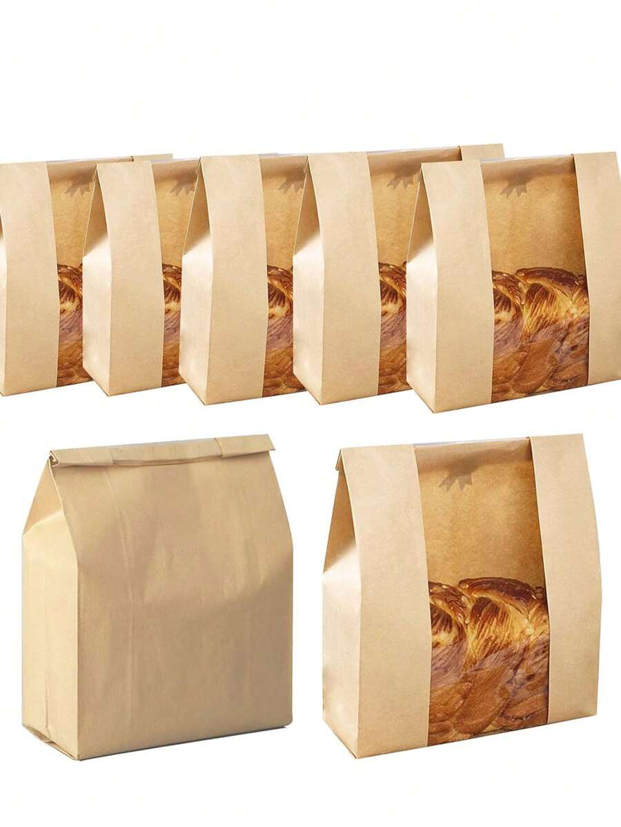 50pcs/40pc/30PCS/20PCS/10pcs/5pcs/1pcLarge Bread Paper Bags For ...