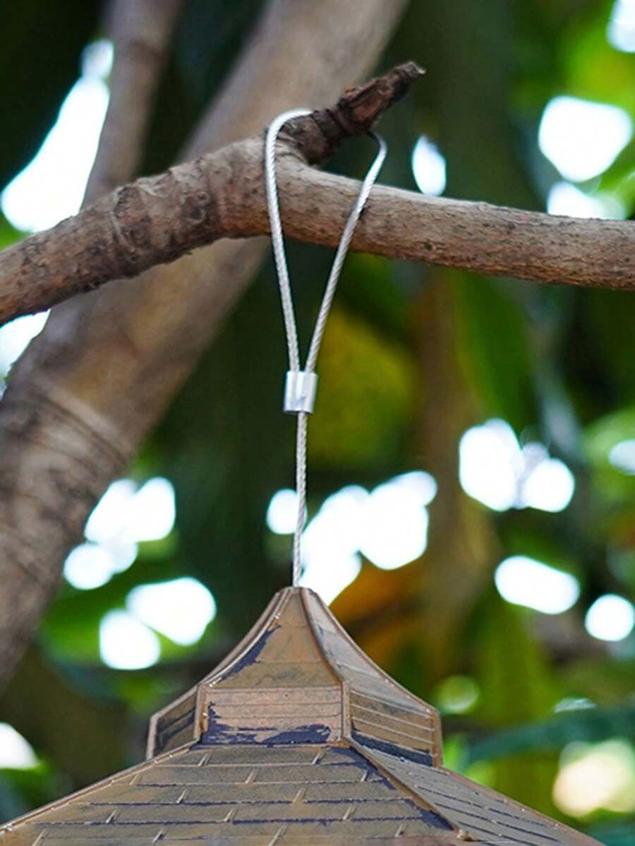 1-Pack Bird Feeder For Outdoor Hanging, Retro Pagoda Design Fun Mounted ...